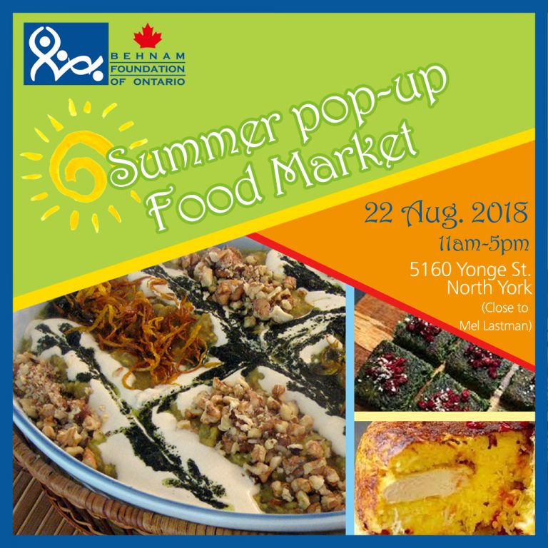 Summer Popup Market | Behnam of Ontario